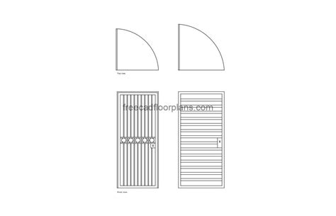 Grill Door Free Cad Drawings