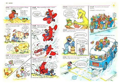 Sesame Street Dictionary Pages 52 53 Joe Mathieu