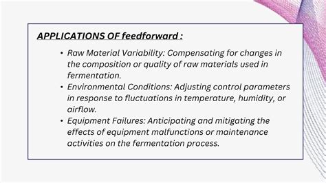 Feedback And Feedforward Control System For Fermentation Process Pptx
