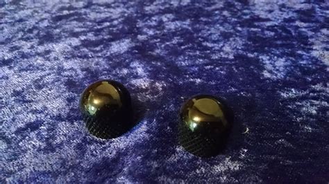 1980s Ibanez Brass Black Dome Knobs Push On Mij Reverb