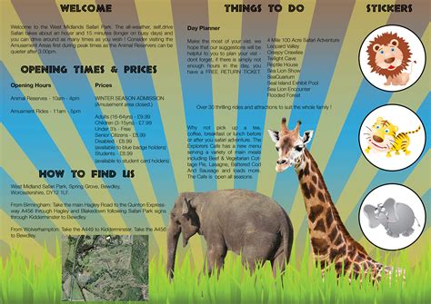 Safari Park Posters And Leaflet Behance Behance