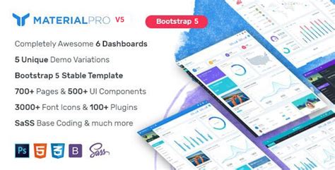 Materialpro Material Design Bootstrap 5 Admin Template By Wrappixel