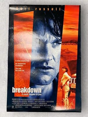 Breakdown 1997 Original Theater Movie Promo Poster Double Side 40x27 Ebay