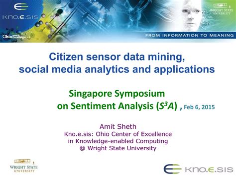 Citizen Sensor Data Mining Social Media Analytics And Applications Ppt