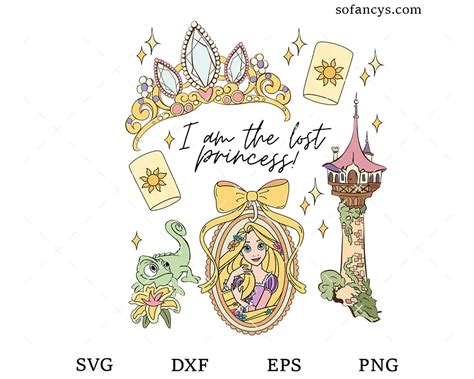 Disney Tangled Rapunzel Svg Lost Princess Tower Design
