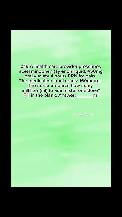 Medication Computation Nursingschool Youtubeshorts Youtube