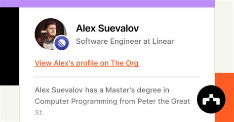alex suevalov software engineer at linear the org