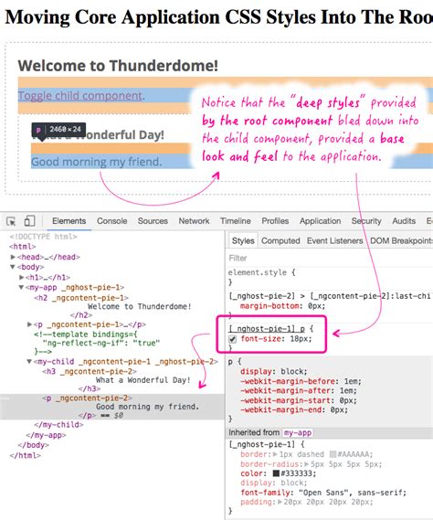 Moving Core Application Css Styles Into The Root Component In Angular 200