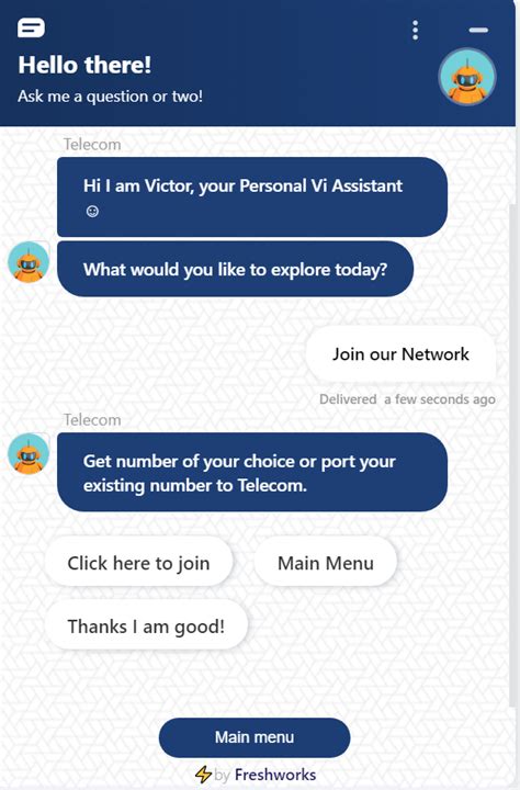 Telecom Bot Template Freshsales