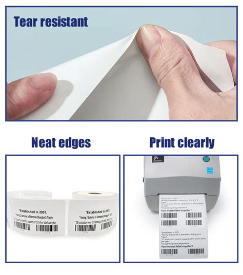 Thermo Eco Thermal Synthetic Paper Label Material For Shipping Printing Adhesive Paper Roll