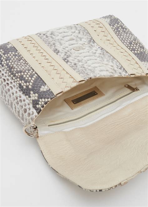 Large Lolly Bag In Natural Python Wendy Murray Design