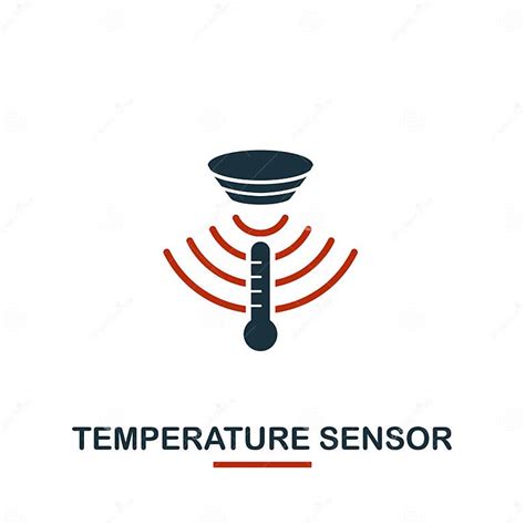 Temperature Sensor Icon From Sensors Icons Collection Creative Two Colors Design Symbol