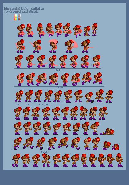 Hoja De Sprites De Sally Exe De Exeller Beta5 0 By Maykol560 On Deviantart