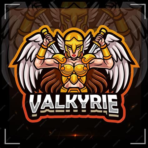 Premium Vector Valkyrie Mascot Esport Logo Design