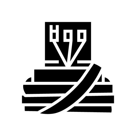 Tefillin Phylacteries Glyph Icon Vector Illustration 28219884 Vector