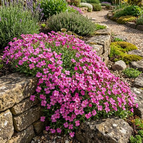 Aubrieta Cultorum Flower Seeds Pink Planting 100 Pcs Pure Asia Seeds