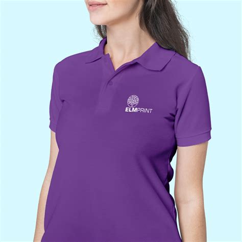 Womens Polo T Shirts Elm Print