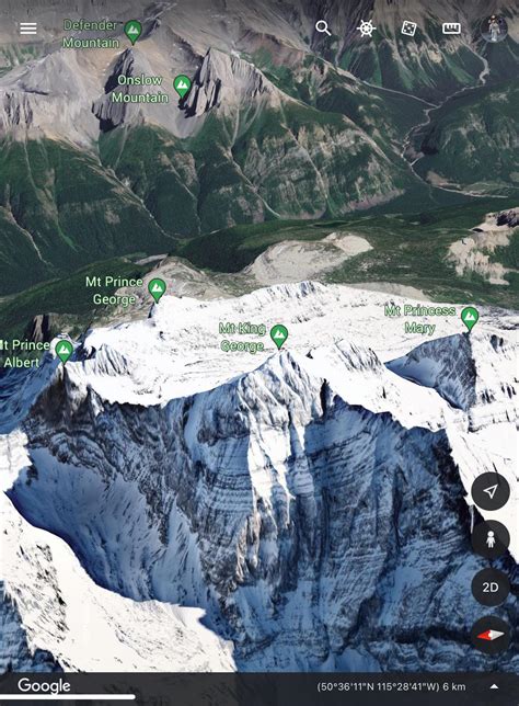 Mount King George Mount Alberta Mount Princess Mary And Mount Prince George Is 3d R