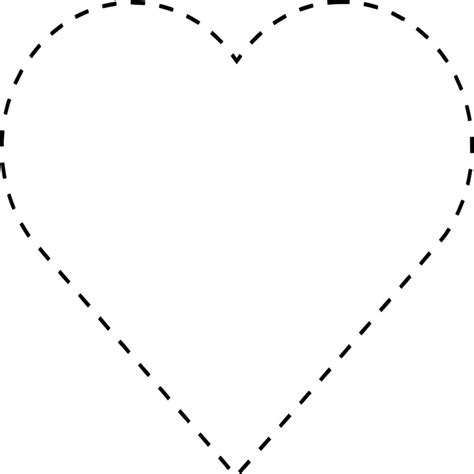 Vector Silueta De Corazón En Blanco Antecedentes 23035363 Vector En