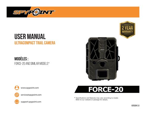 Spypoint Force 20 Manual By Thomas Jacks Ltd Issuu