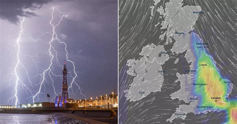 Thunderstorm Map Shows Where Britain Faces Horror Downpours As Met