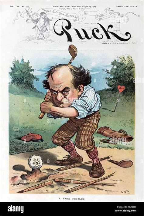 Cartoon Wj Bryan 1903 Na Rank Foozler William Jennings Bryan