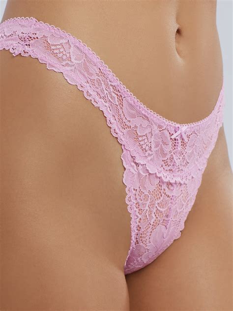 Lace Thong In Pink And Purple Savage X Fenty Germany