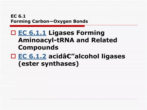 Enzyme Classification Ecppt