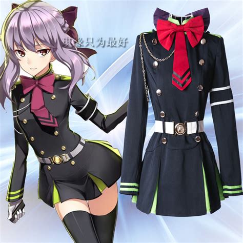 Seraph The End Owari No Serafu Shinoa Hiragi Cosplay Costume Halloween
