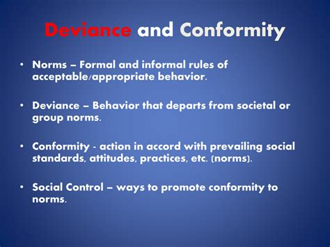 Deviance And Conformity