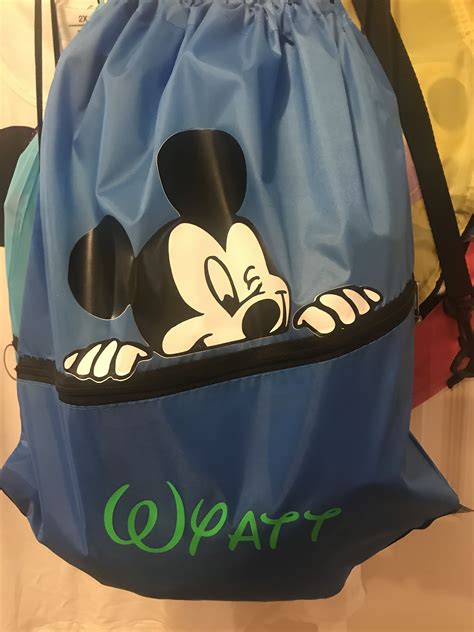 Wyatts Drawstring Bag For Disney Drawstring Bag Bags Mesh Wreaths