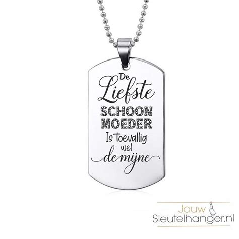 Ketting Rvs De Liefste Schoonmoeder Is Toevallig Wel De Mijne
