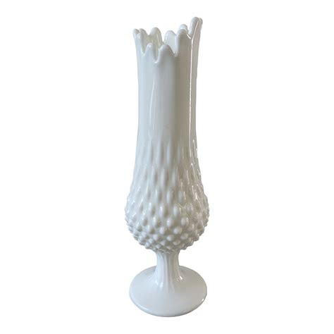 Vintage Mid Century Fenton Milk Glass Vase Chairish