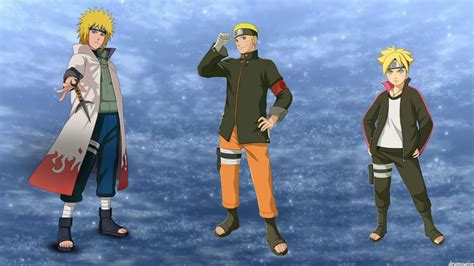 1080p Naruto Uzumaki Minato Namikaze Boruto Boruto Uzumaki Anime Hd Wallpaper