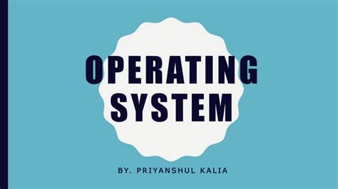 Opreating System Pptx