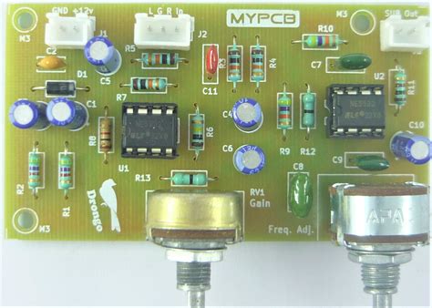 Subwoofer Low Pass Filter Board For Car And Home Audio Systems