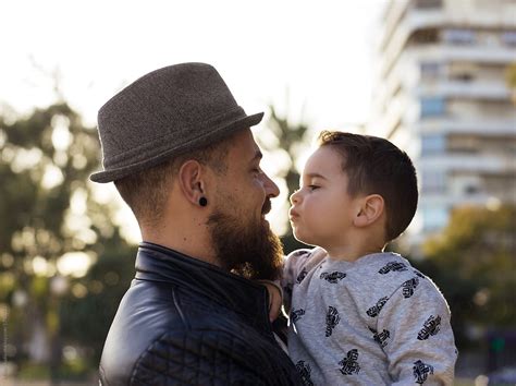 Father And Son In Park By Stocksy Contributor Milles Team Stocksy