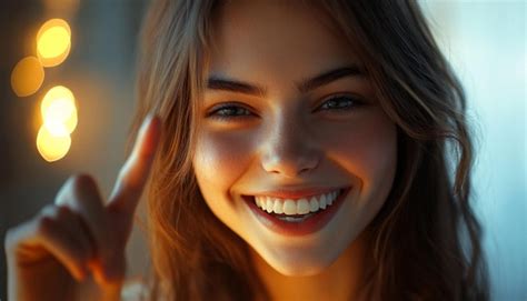 A Girl With A Smile That Says Quot She Is Smiling Quot Premium Ai
