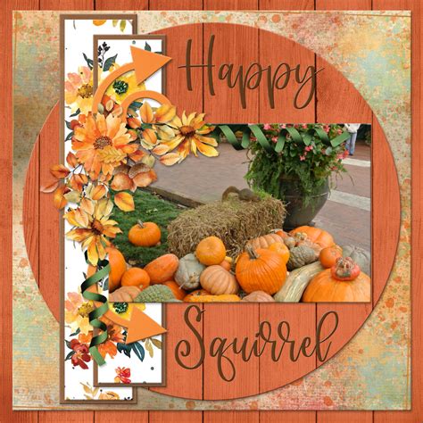 Happy Squirrel 6scr By Poki Sawyer Digital Scrapbooking