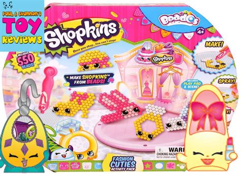 Shopkins Beados Prommy Ruby Earring Craft Fashion Cuties Set Review
