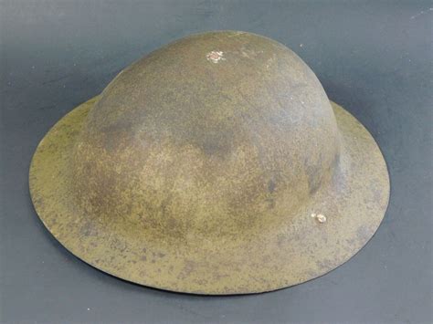 An Original Ww1 British Rimless Brodie Helmet 1915 1916 4647043989