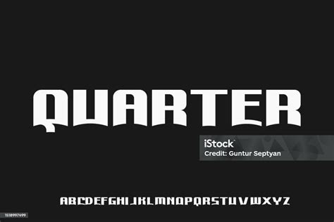 Technology Typeface Font Vector Design Stock Illustration Download