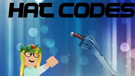 Roblox Hat Codes Youtube