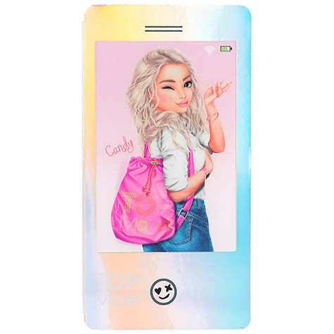 Depesche Topmodel Mobile Shaped Notebook Candy Silver