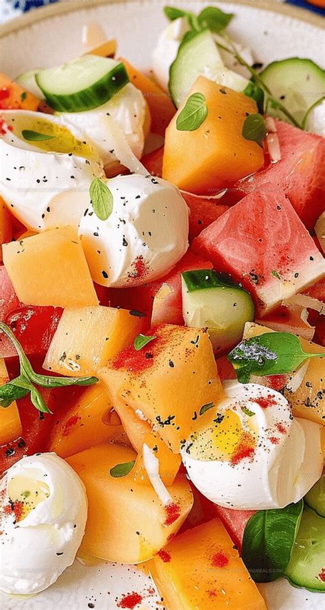 Easy Melon And Mozzarella Salad Recipe A Refreshing Summer Joy Good