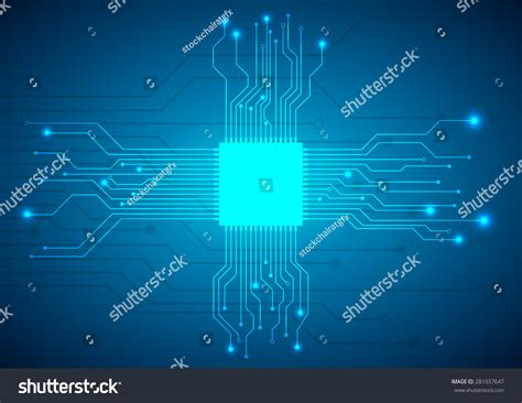Circuit Board Vector Background Stock Vector Royalty Free 281037647