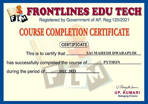 Im Happy To Announce That I Have Completed My Python Programming