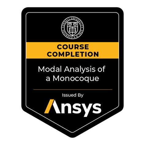 Ansys Course Completion Modal Analysis Of Monocoque Credly