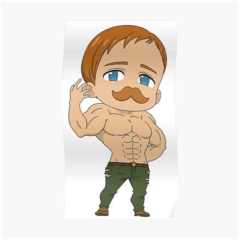 Chibi Escanor Poster For Sale By Katelin1 Redbubble