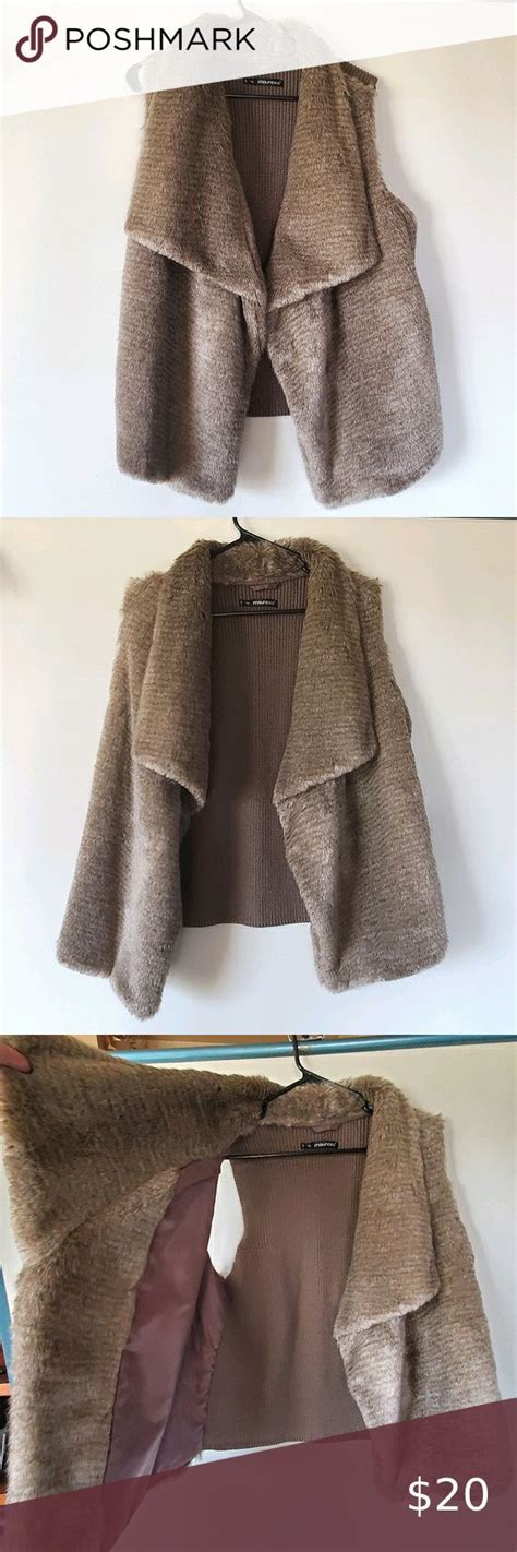 Maurices Faux Fur Vest Size 1 Clothes Design Outfits Plus Fashion
